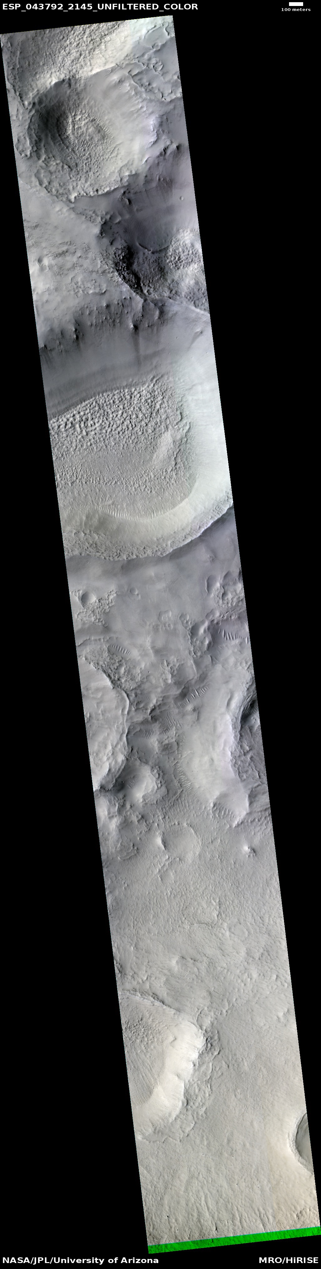 HiRISE | Cratered Lineated Valley Fill (ESP_043792_2145)